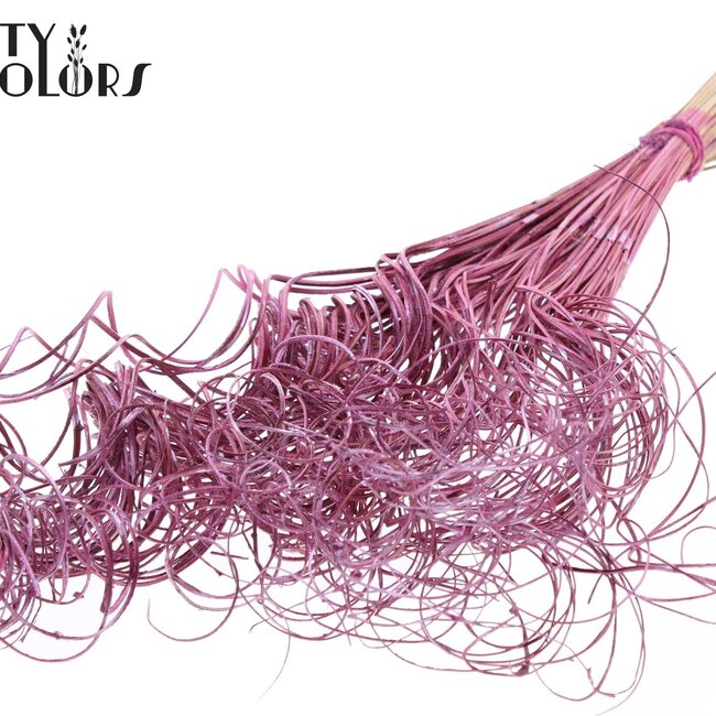 Feuille de Palmier Métallique Rose Frisé Ting Ting - Ensemble de 33 ...