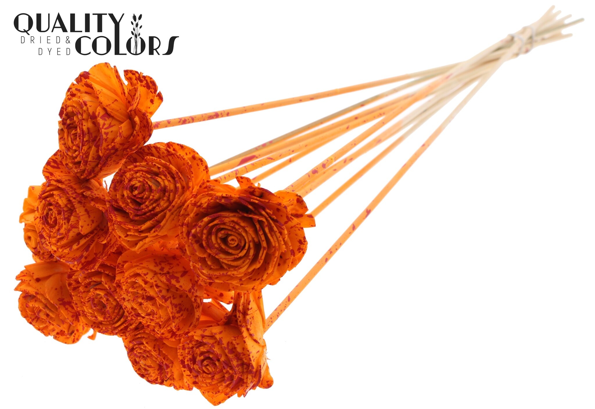 Handmade Shola Rose with Orange-Red Finish - MyFlowers.shop: The Online ...
