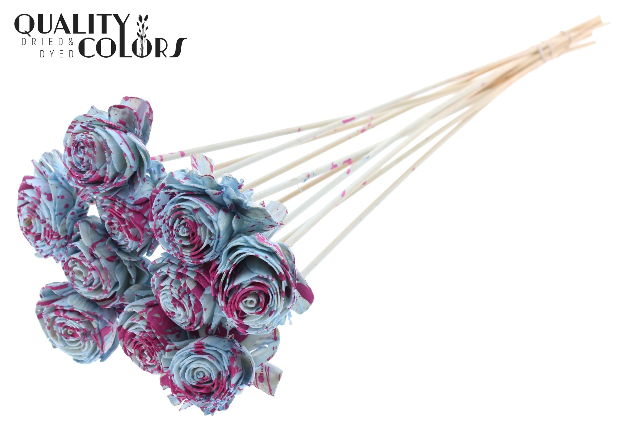 Shola Wooden Rose Picks - Light Blue & Cherry Red Set - MyFlowers.shop ...