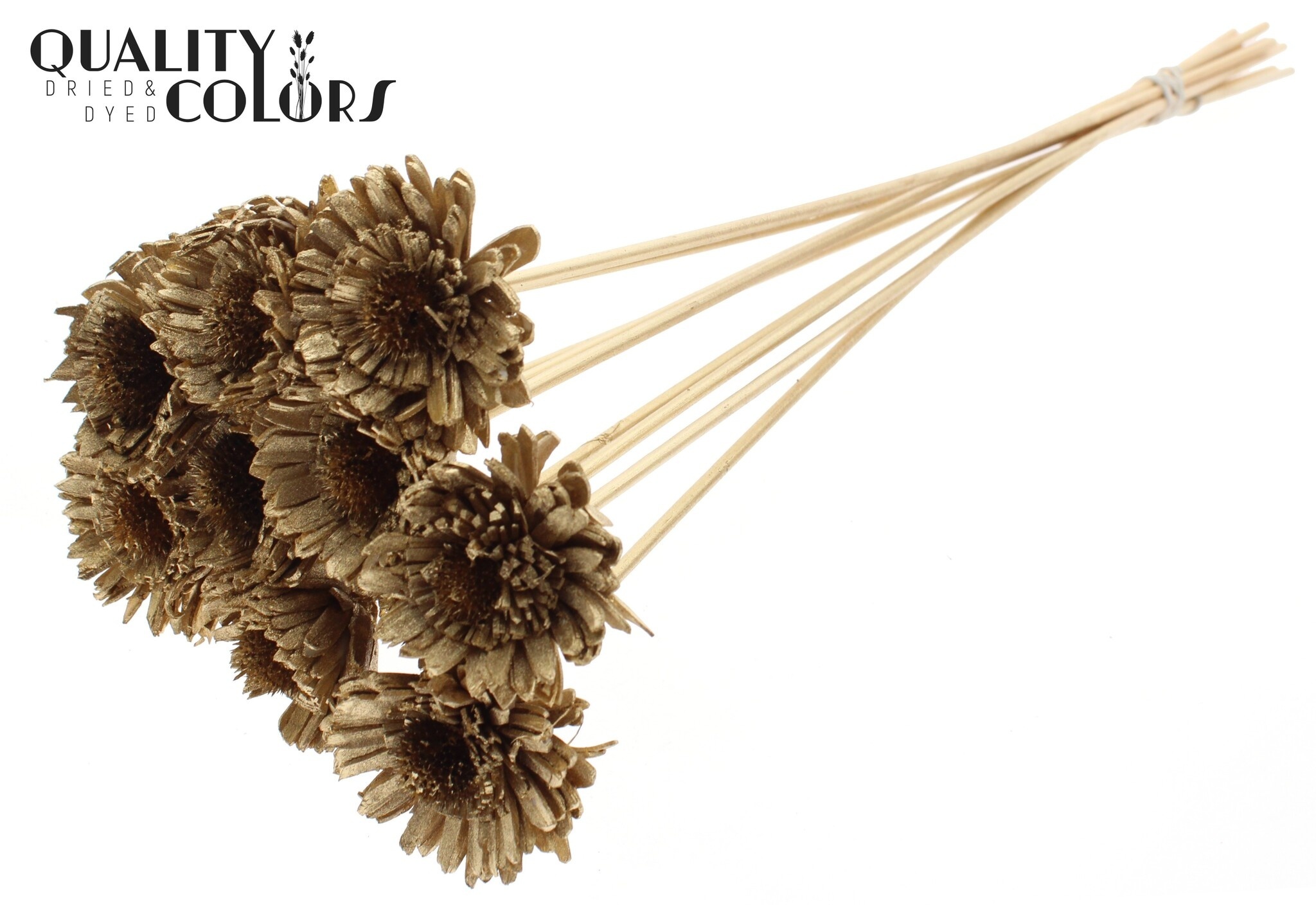 Handmade Shola Daisy/Sunflower Antique Gold Colour - MyFlowers.shop ...