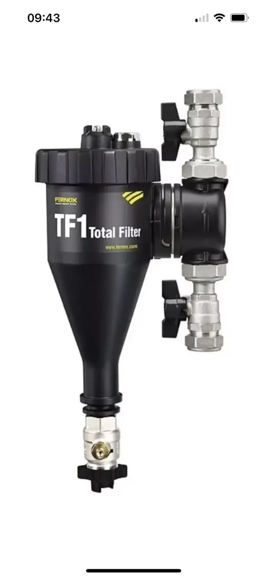 Fernox TF1 Sigma HP filter 1" - JB Solar