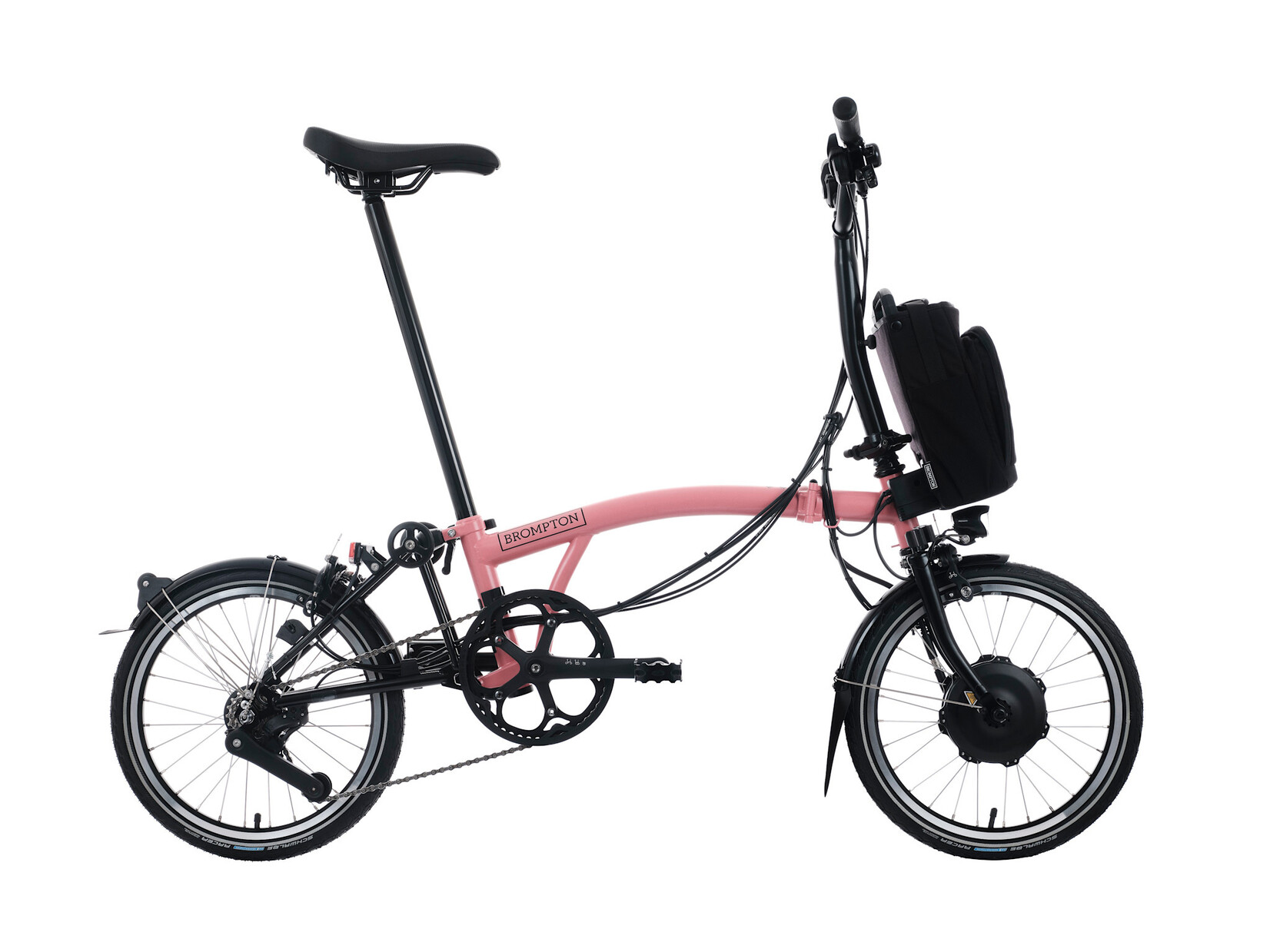 Brompton Brompton Electric C-Line 12 speed - Mid - Flamingo Pink ...