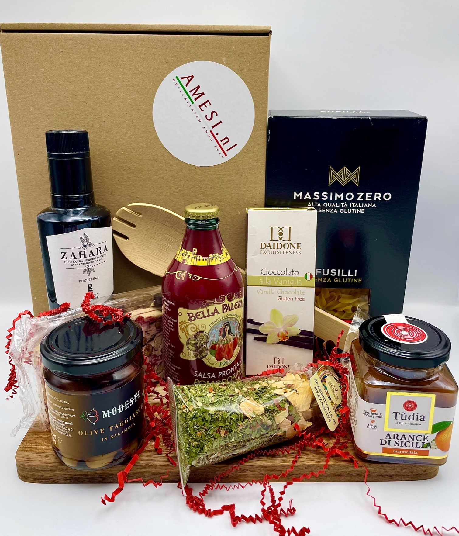 Italiaans cadeau pakket - Glutenvrij| Bij Amesi.nl - Amesi Delicatessen