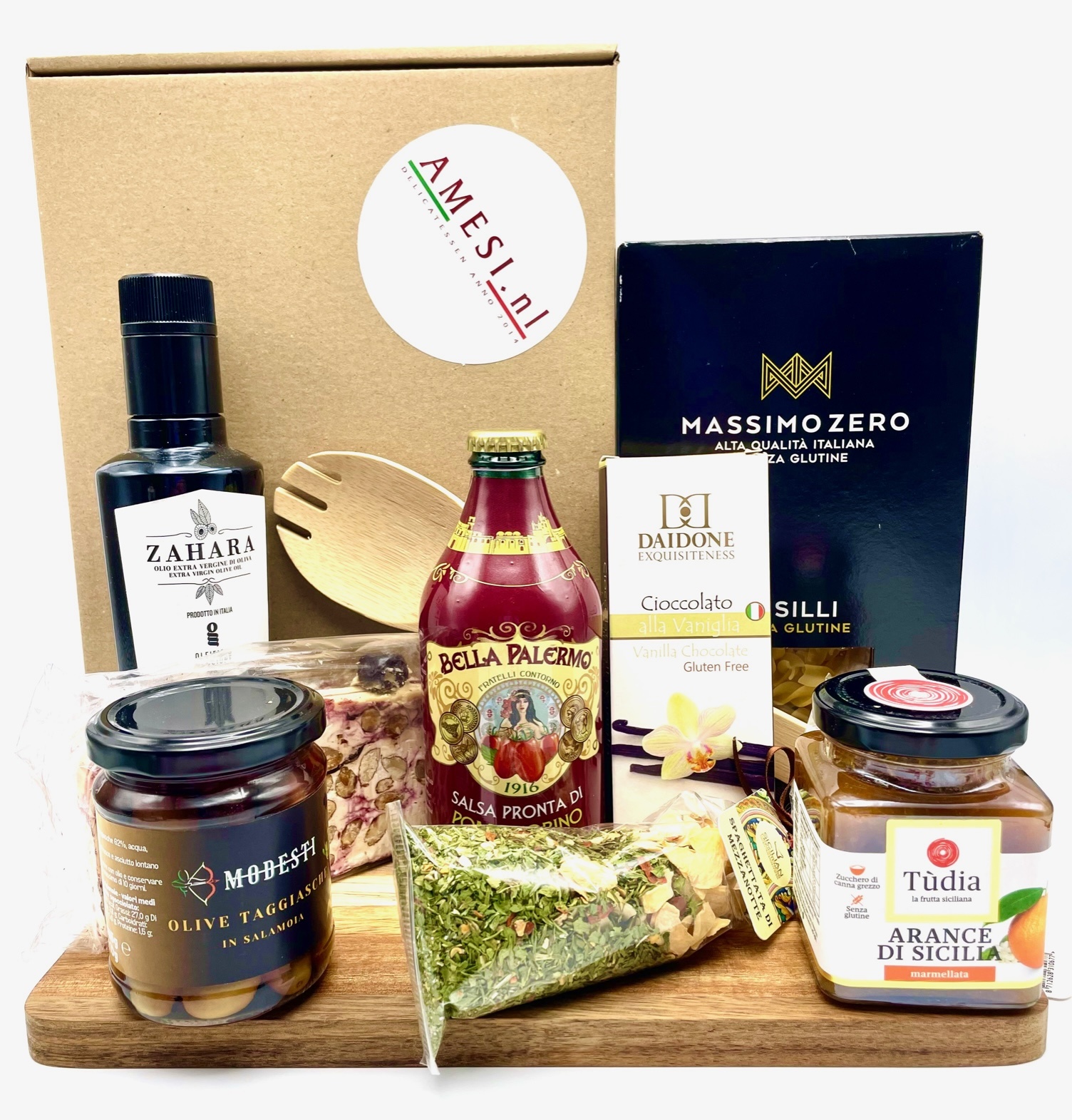 Italiaans cadeau pakket - Glutenvrij| Bij Amesi.nl - Amesi Delicatessen
