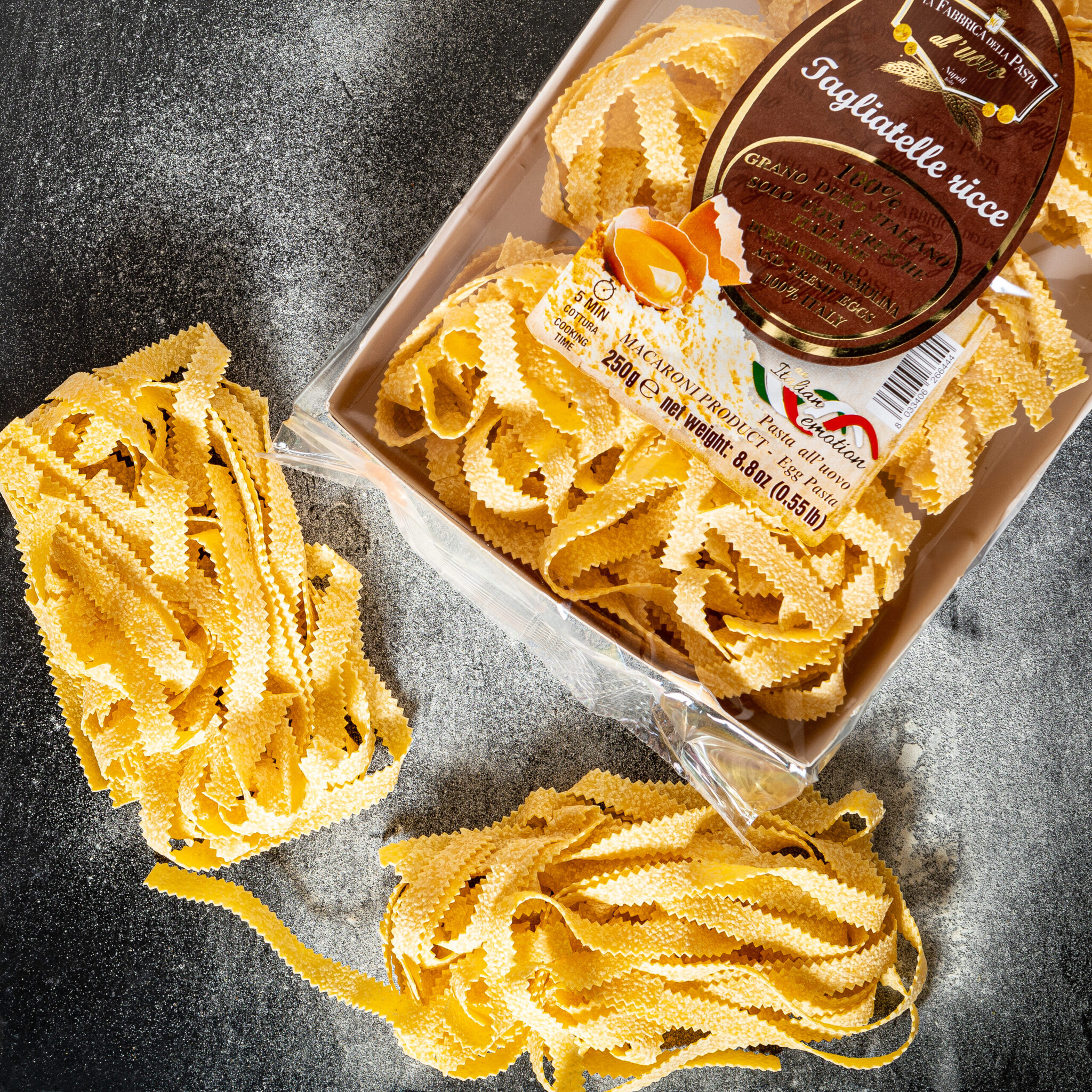 Tagliatelle Ricce all’uovo - Pasta di Gragnano| Amesi.nl| - Amesi ...
