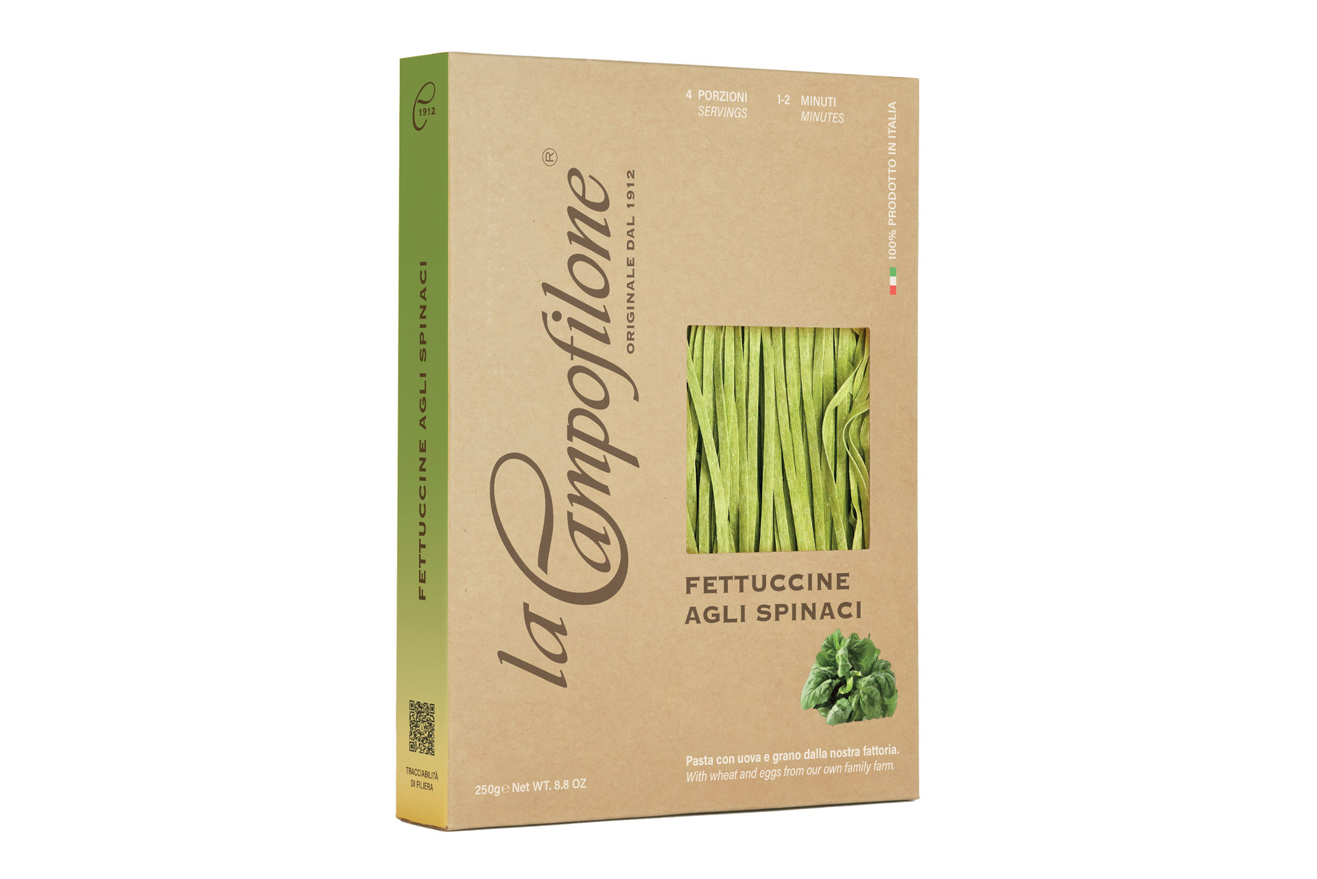 Fettuccine Elite met spinazie|Eierpasta| Pasta uit De Marken| Amesi.nl ...