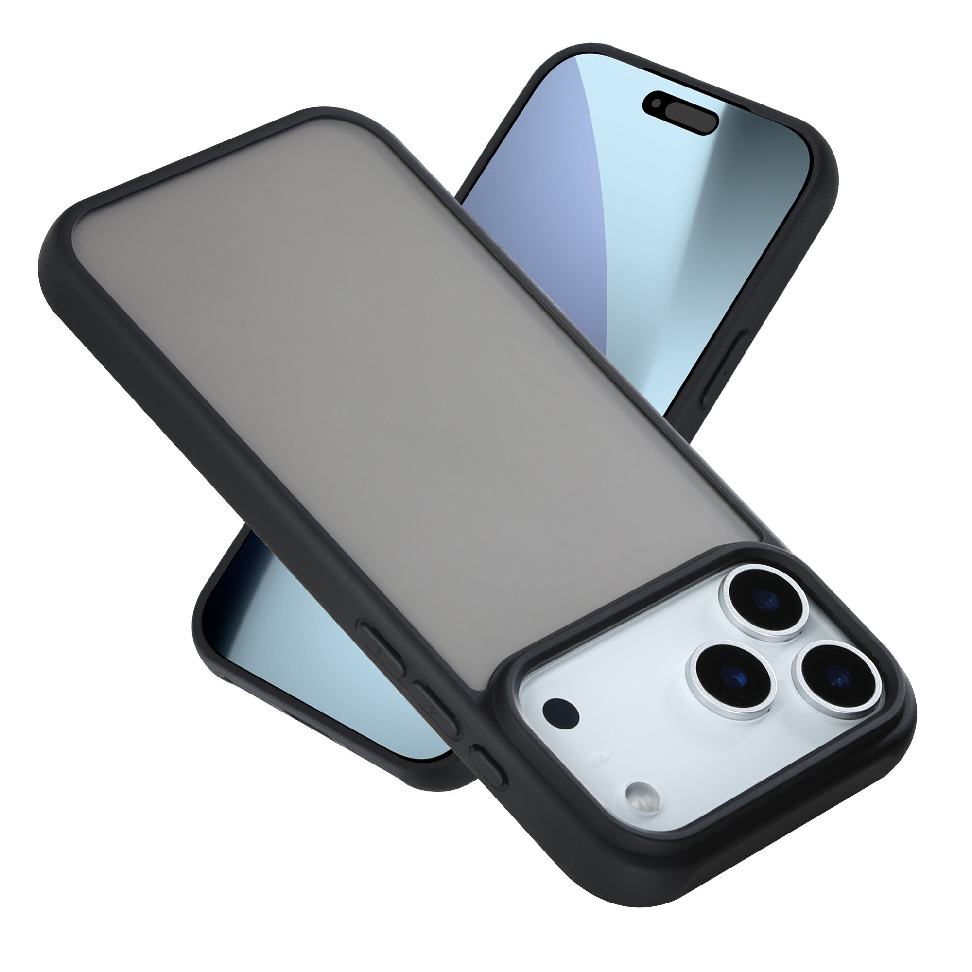 iPhone 17 Pro Max mate Hardcase (noir) - Coque-telephone.fr