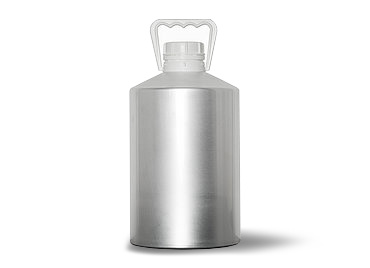 Aluminum bottle 5500 ml - Un-packaging