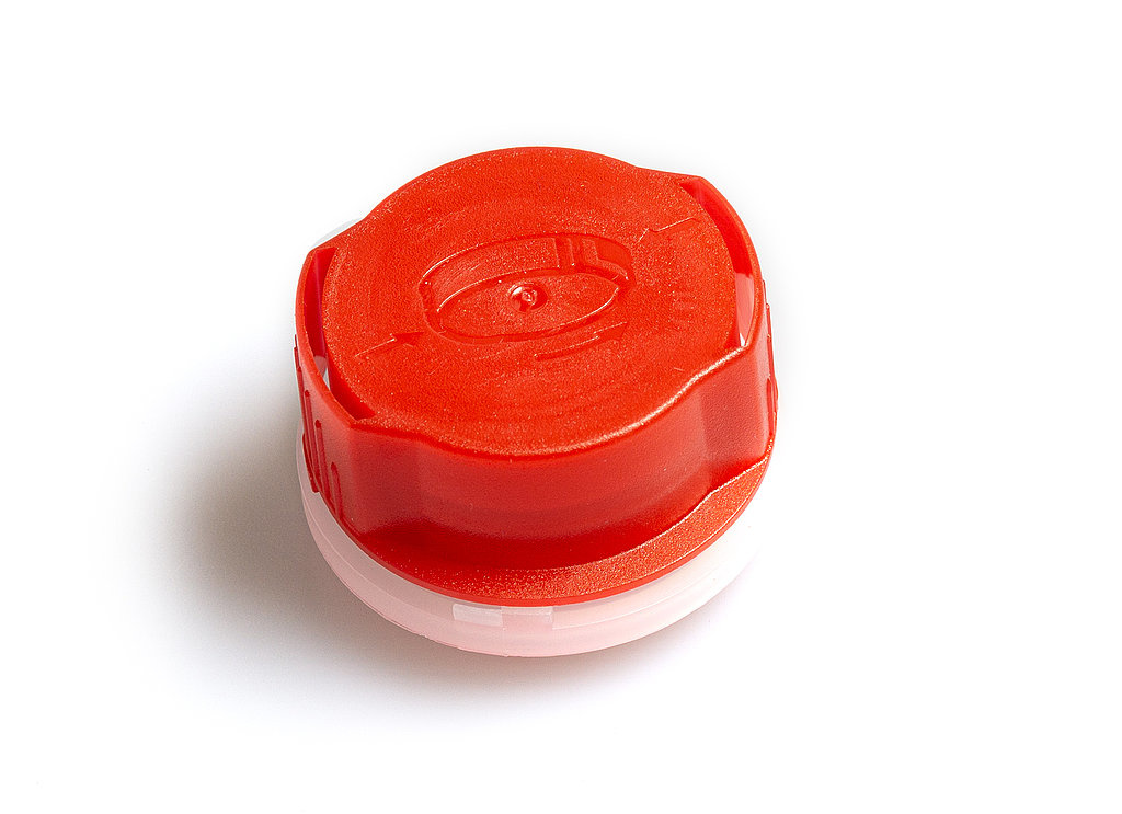 Bouchon à vis pousser + tourner en HDPE/PP ø 32 mm - Un-packaging