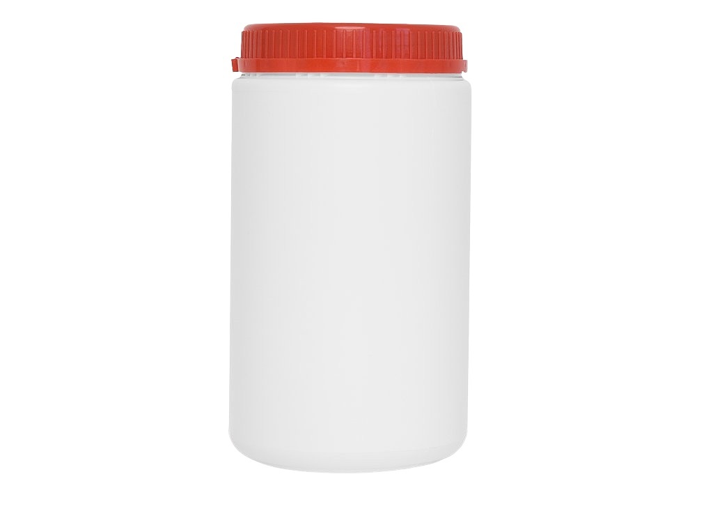 1300 round jars HDPE white - Un-packaging