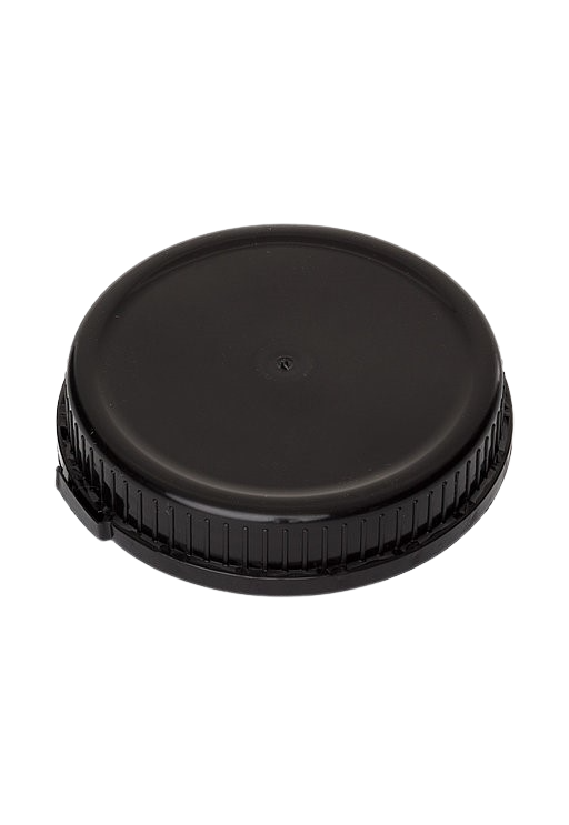 Closure of HDPE ø 80,0 mm. Black - Un-packaging