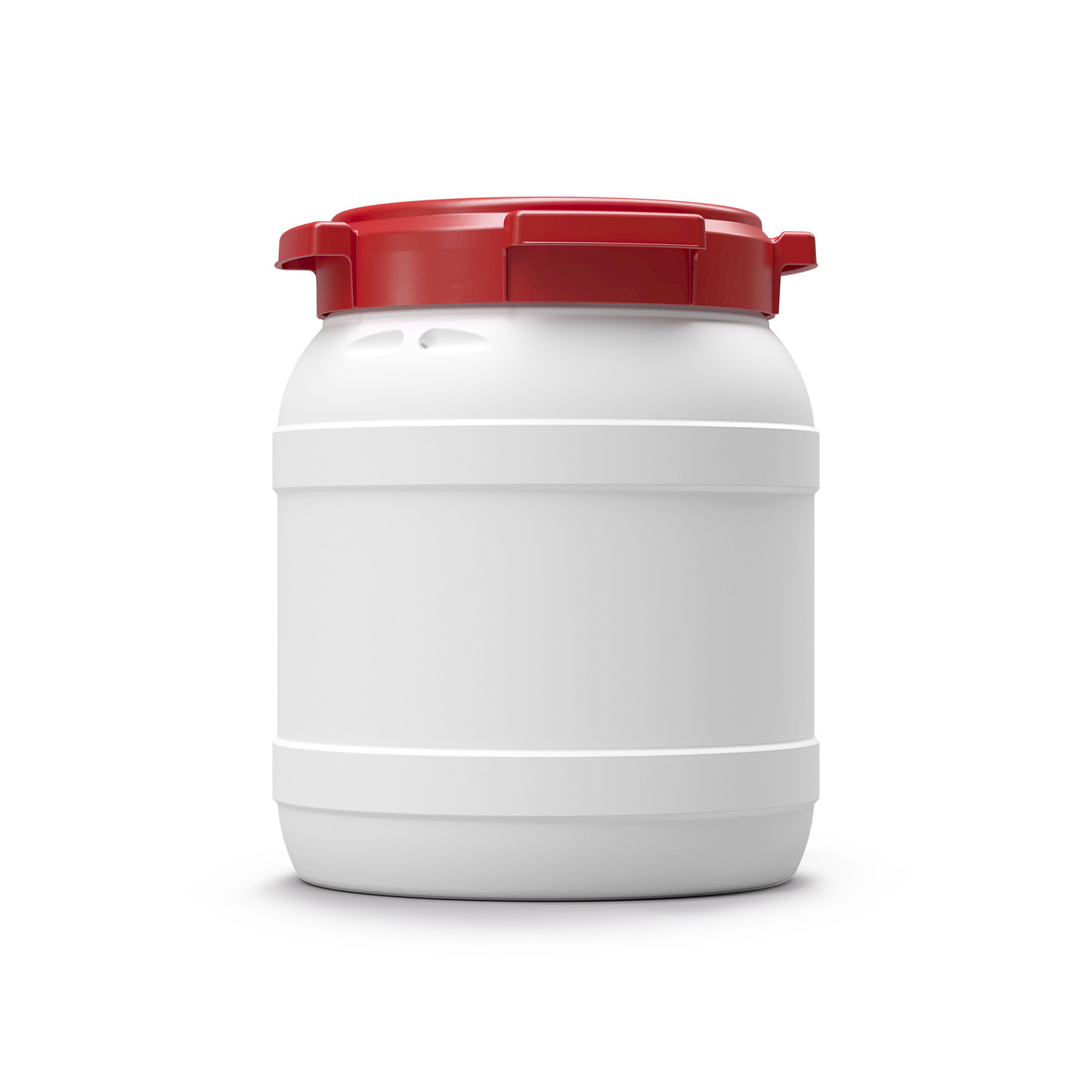 Plastic barrel with screw lid 15 L - Un-packaging