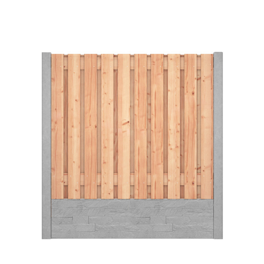 Red Class Wood hout beton schutting Duo Leisteen op Schutting33.nl ...