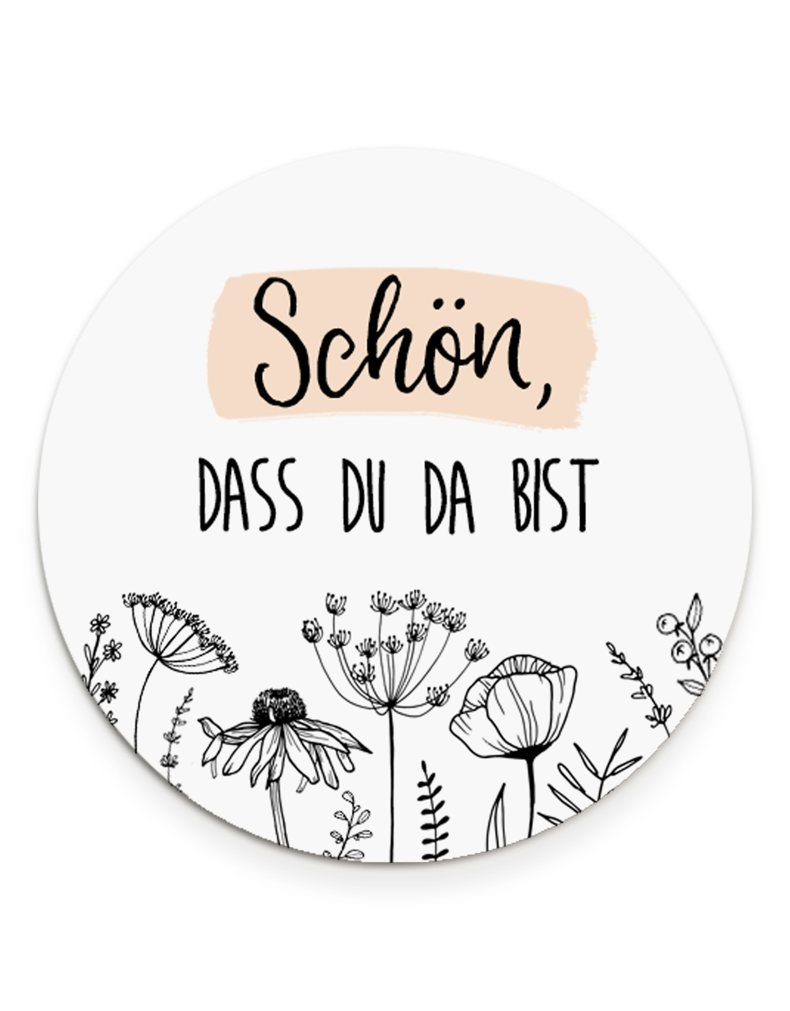 Sticker Sch n Dass Du Da Bist Hochzeit Sticker Hochzeit Gastgeschenk
