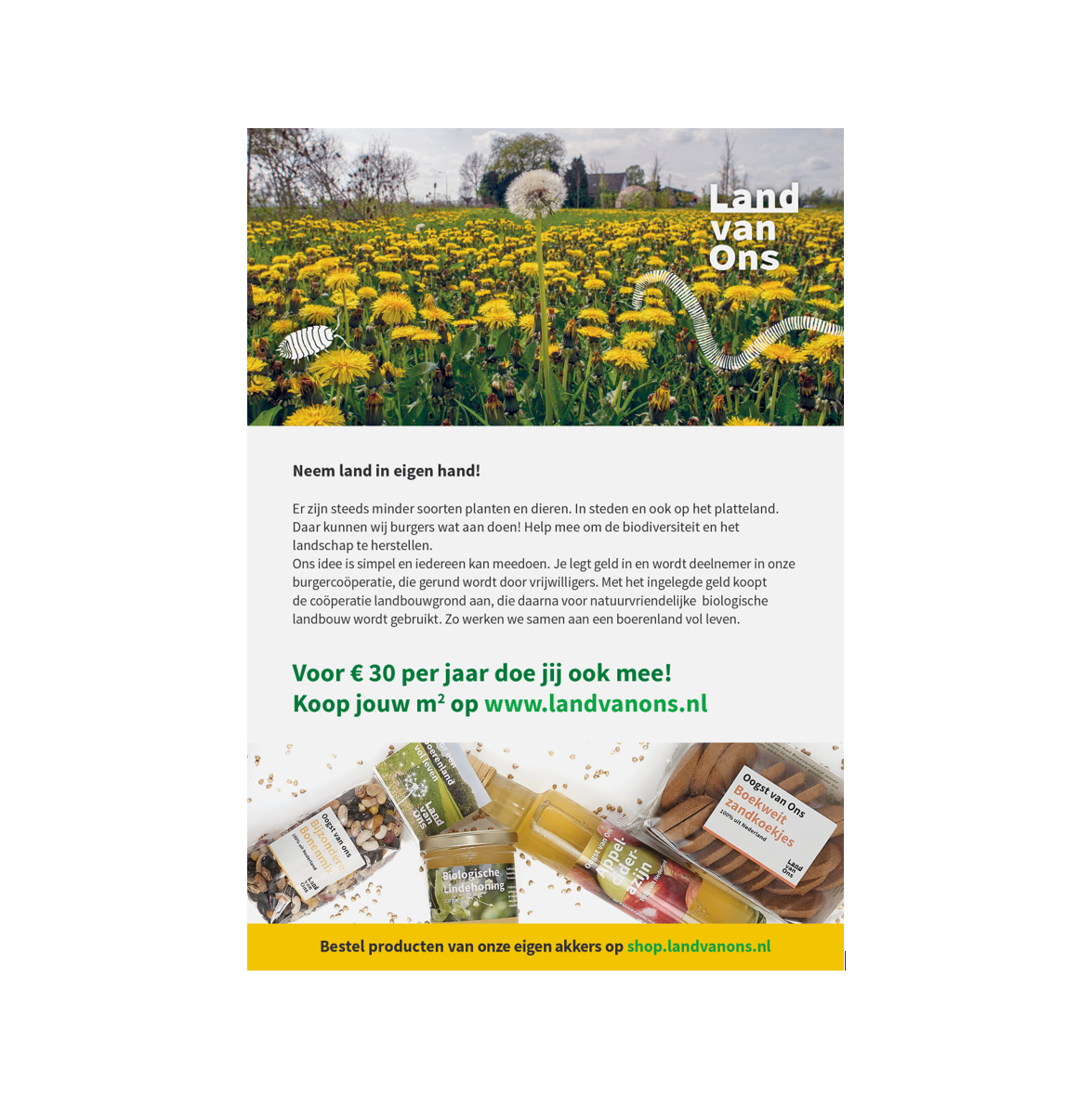 A5 flyers Land van Ons - Land van Ons