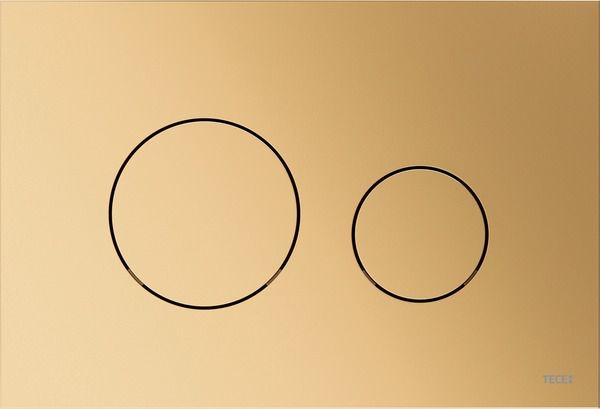 TECEloop Bedieningspaneel Duospoeling - Messing Metallic - TCS Sanitair