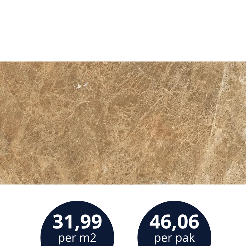 Golden Emperador Tegel 60x120 cm - TCS Sanitair