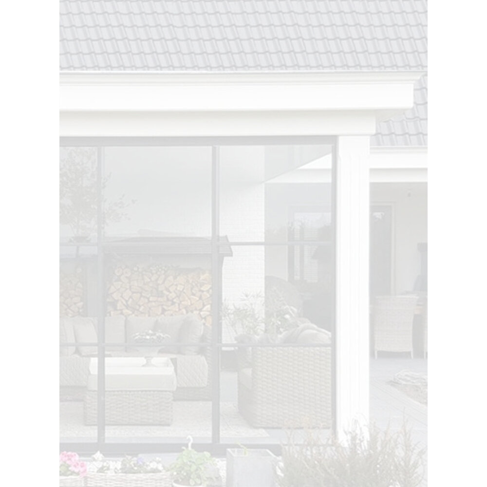 Glazen schuifwand Lido Steelo Blanco bestel je op Overkapping33.nl ...