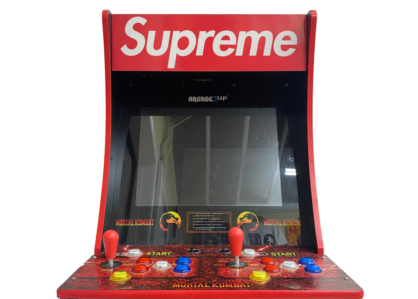 x Supreme Mortal Kombat Arcade Machine - Frontstreet