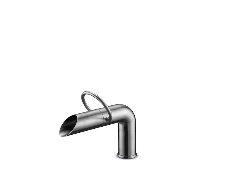 JEE-O Pure wastafelkraan laag geborsteld RVS - Badkamer voor jou