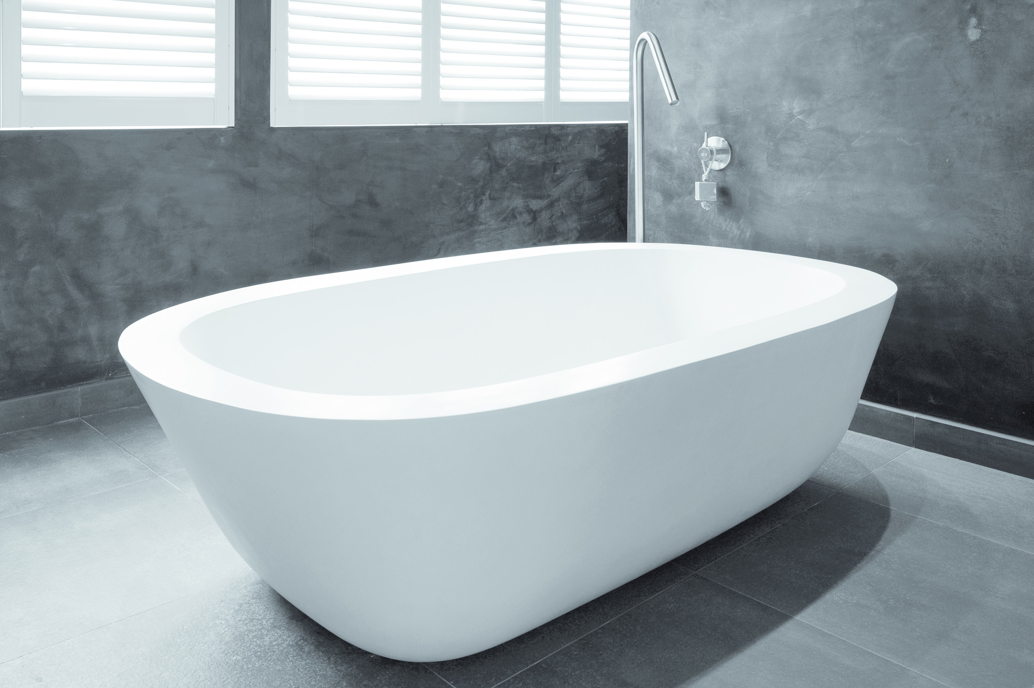 JEE-O Pure Acanthus vrijstaand bad mat wit - Badkamer voor jou