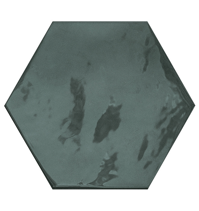 Terratinta Hexa wall green echo glossy wandtegel 15x17.3cm - Badkamer ...