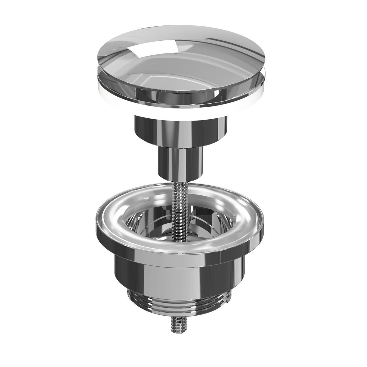 INK Stop&Go Afvoerplug klikwaste Chroom - Badkamer voor jou