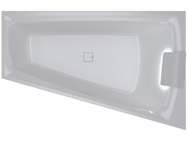 Riho Still Smart inbouw hoekbad 170x110cm acryl wit - links - met LED ...
