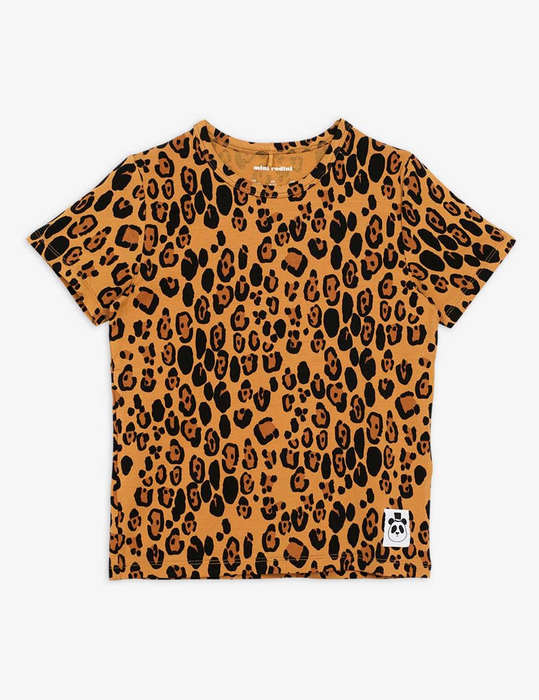 Basic leopard SS tee - Haas en Aap Kidsconceptstore