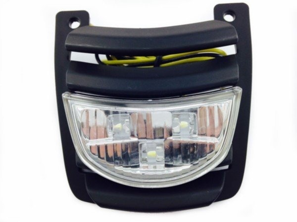 Rooster + LED Lamp Voorscherm Vespa S - Mat Zwart Upgrade ...