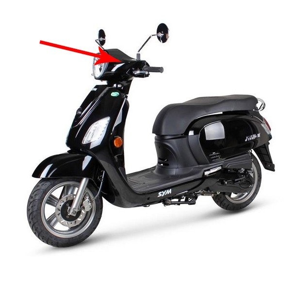 stuurkap fiddle 3 zwart orig 53205-xfa-000-kg - Scooteronderdelen.com