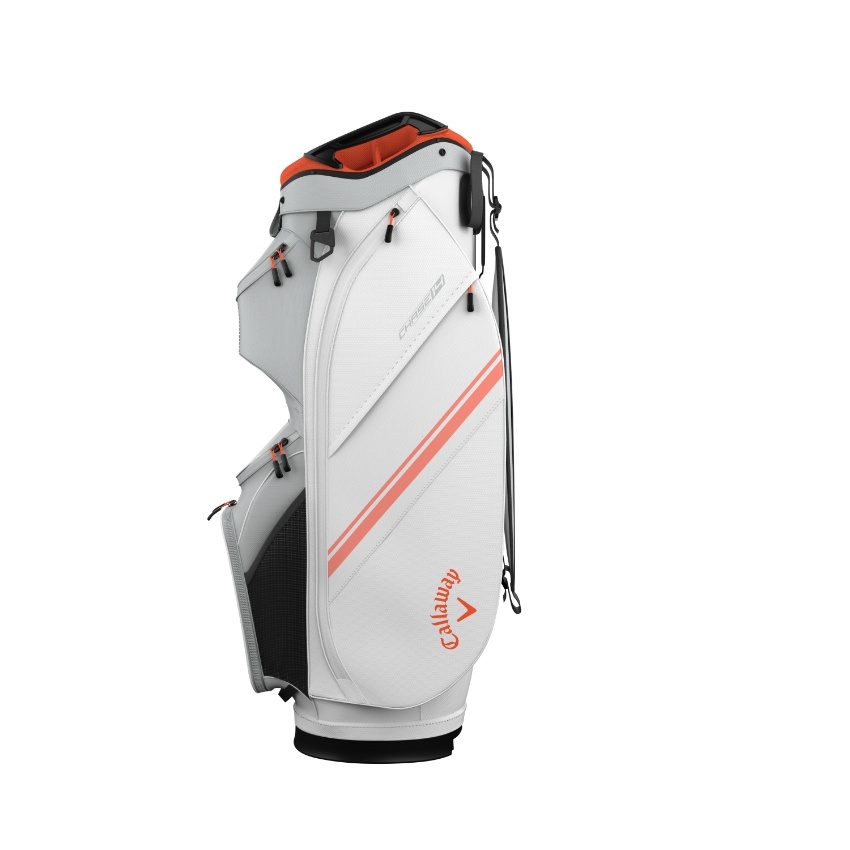 Callaway Cart Bag Chase 14 Wit Zilver Oranje | GolfShopsOnline