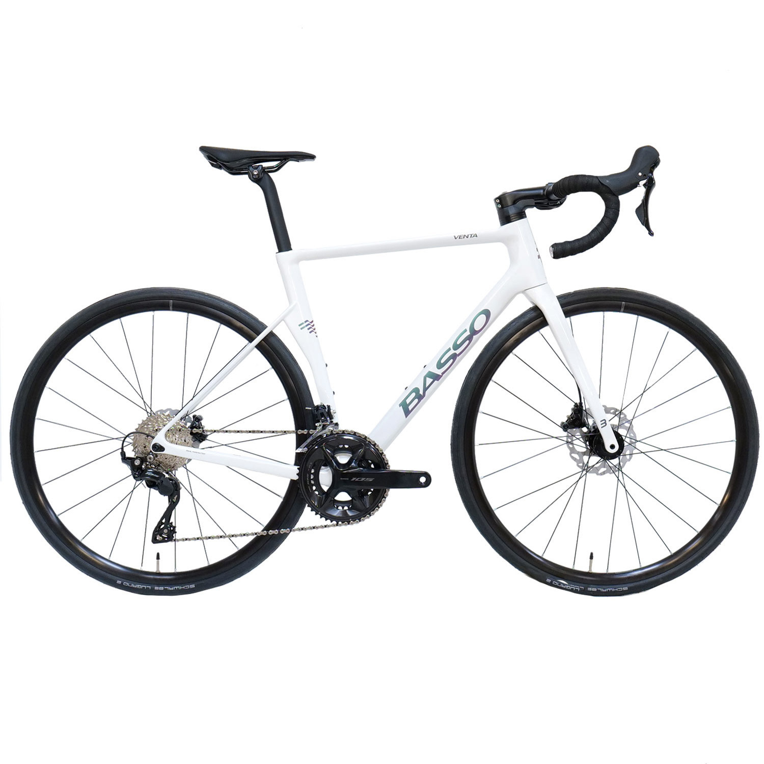 Basso Venta R Road Bike with Shimano 105 and Mavic Aksum Pearl White ...