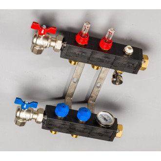 Top-Flow kunststof verdeler PRO 2 groepen incl adapters 16mm - Thermo ...