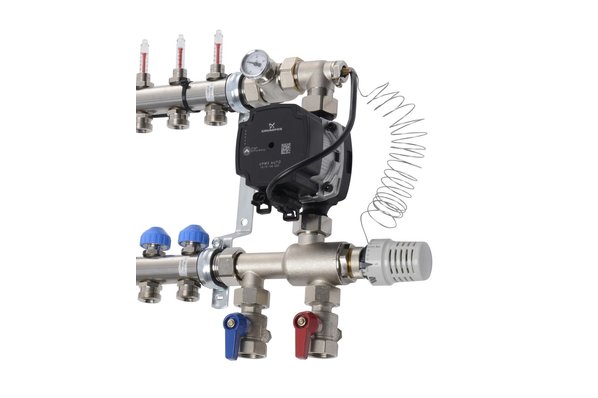VTE RVS verdeler 3 groepen - Thermo-vloer BV