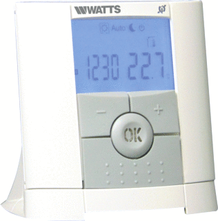 Watts Vision Smart Home System programmeerbare ruimtethermostaat aan/uit, BT-DP02 RF wit ...