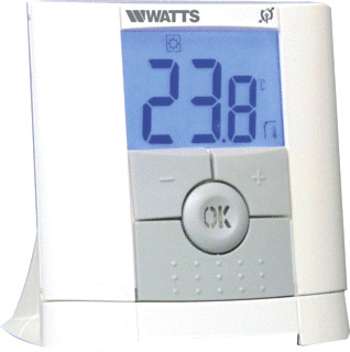 Watts Vision Smart Home System ruimtethermostaat aan/uit, BT-D02RF, kleur wit, draadloos ...