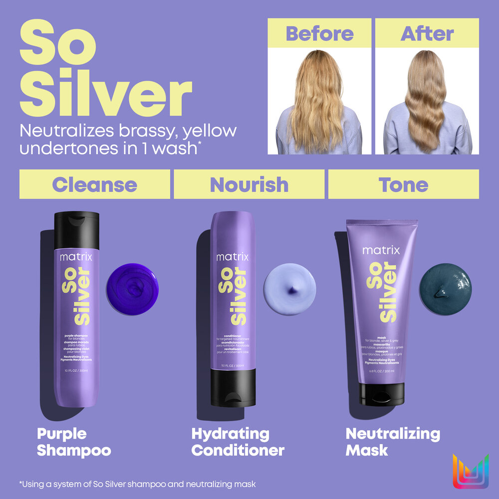 Matrix So Silver Shampoo morgen in huis? - €8,60 - Hairwebshop.com