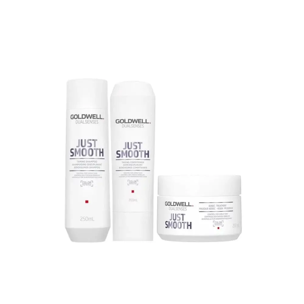 Goldwell Just Smooth Triple Set morgen in huis? - Hairwebshop.com