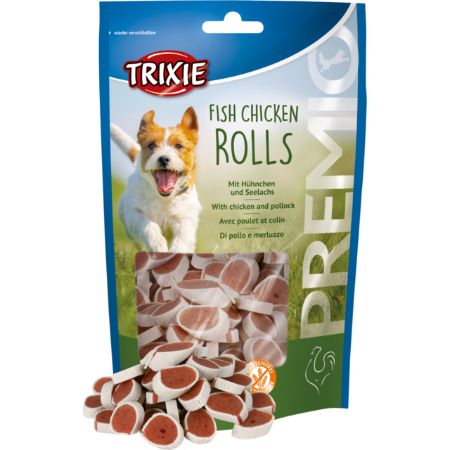 PREMIO FISH CHICKEN ROLLS 75G - Heems