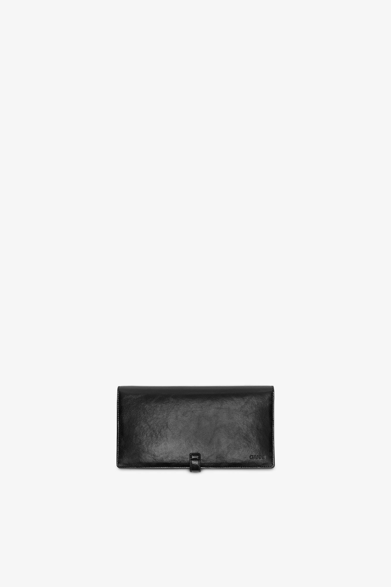 GANNI Long Slim Wallet Box Black - Bankgeheim