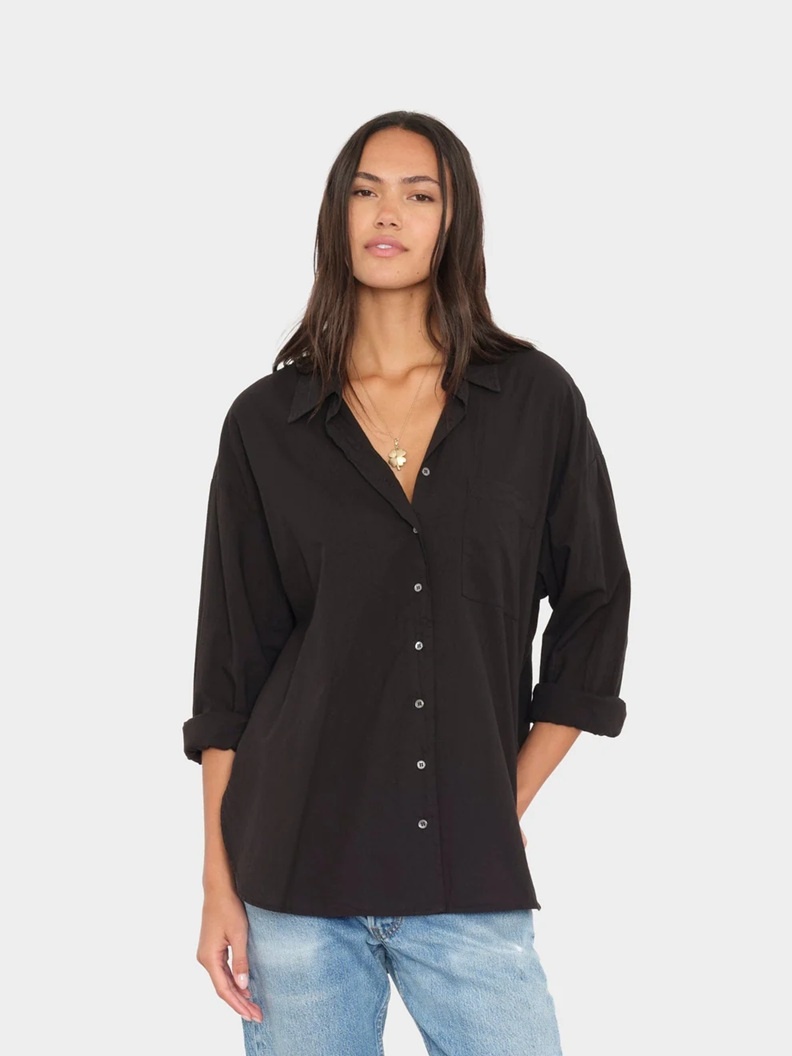 Xirena Sydney Shirt Black - Bankgeheim