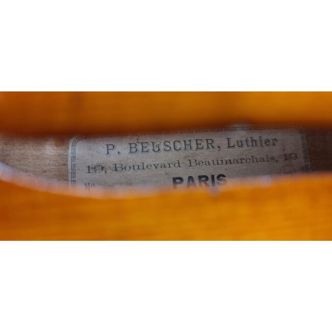 Paul Beuscher Violin (ca. 1935) - BowedInstrumentsShop