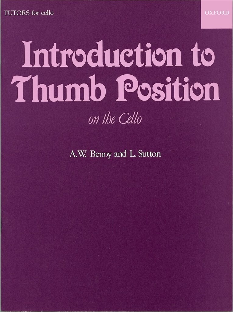 Benoy Introduction to Thumb position on the Cello - BowedInstrumentsShop