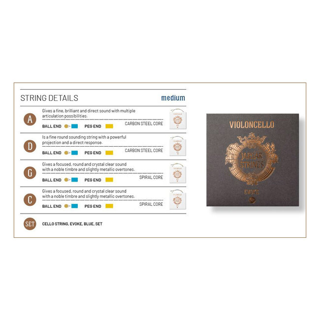 Jargar Evoke cello strings - BowedInstrumentsShop