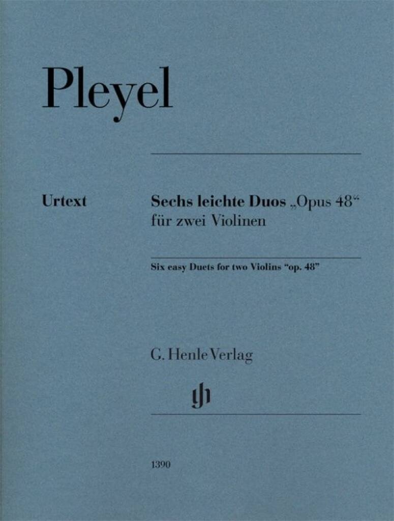 Pleyel Six easy Duos, Op. 48 (2 violino) - BowedInstrumentsShop