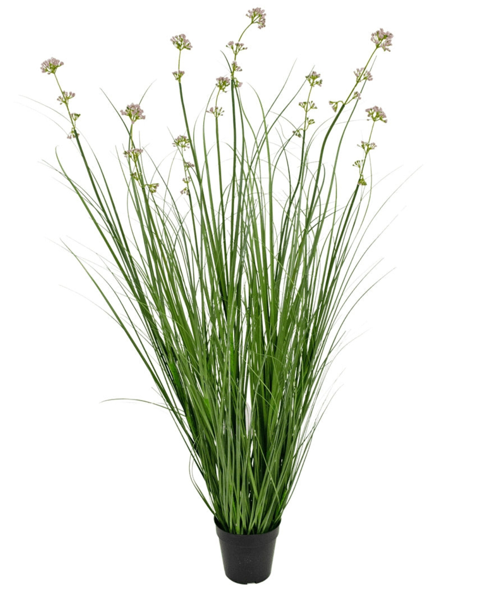 Greenmoods Artificial Grass Leek Flower Onion Grass Pot 120cm fire ...