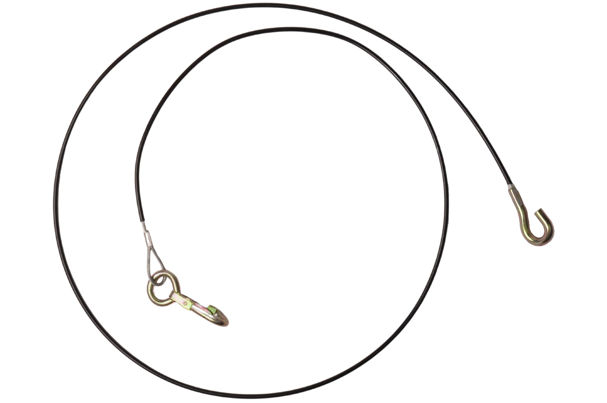 Breakaway cable Trailer 150cm. Fitted with pinch hook + hook