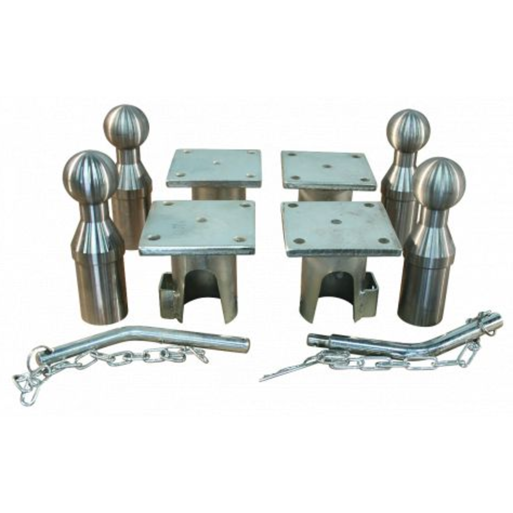 Tipper hinge set 3-sided 3500kg 10-piece