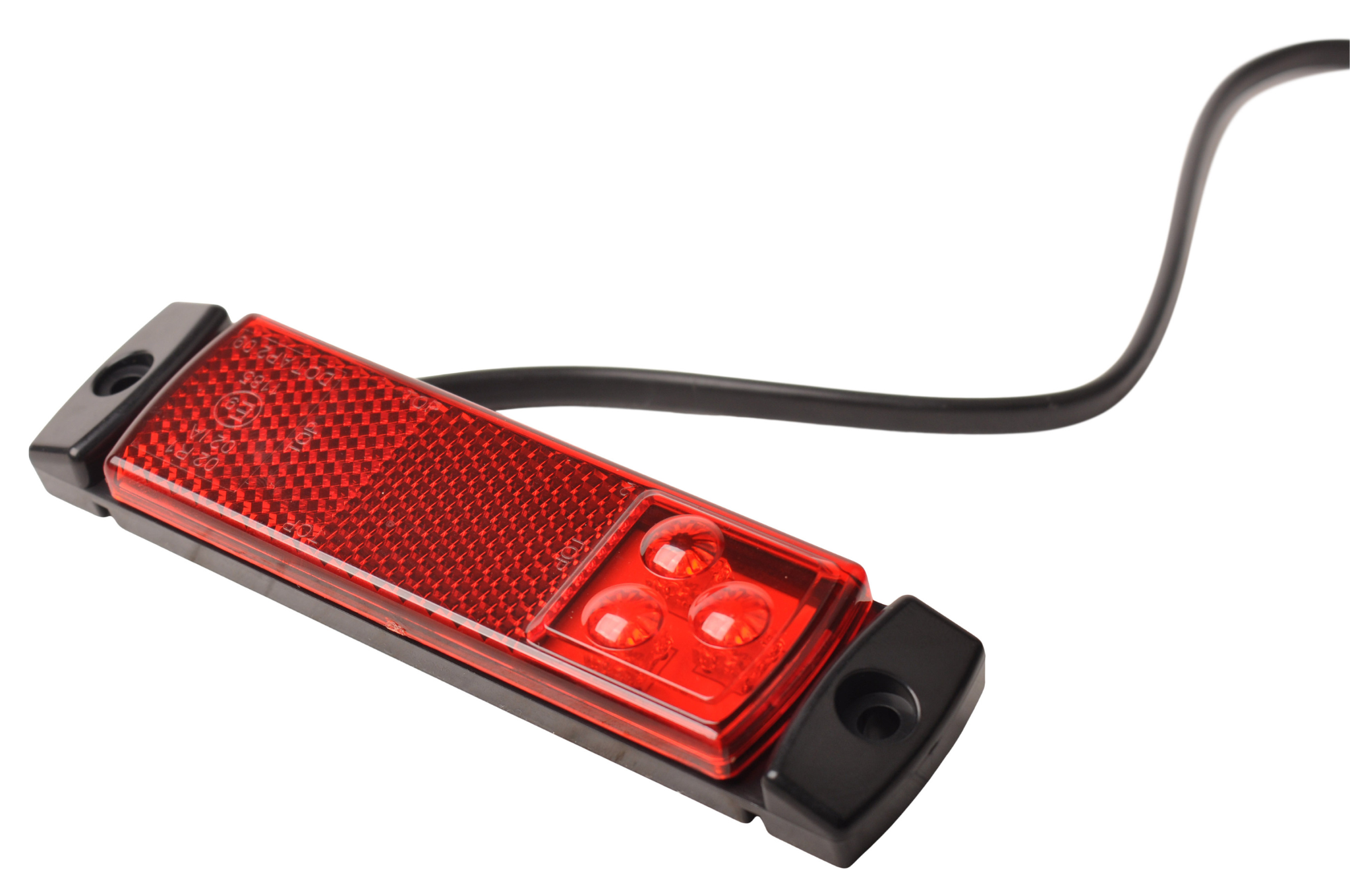 Remorque feu de gabarit rouge LED 12/24V 126x30mm. - Remorqueshop